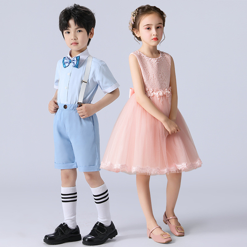 Children's Chorus Dress Day National Day Boys Girls Host Costume ...
