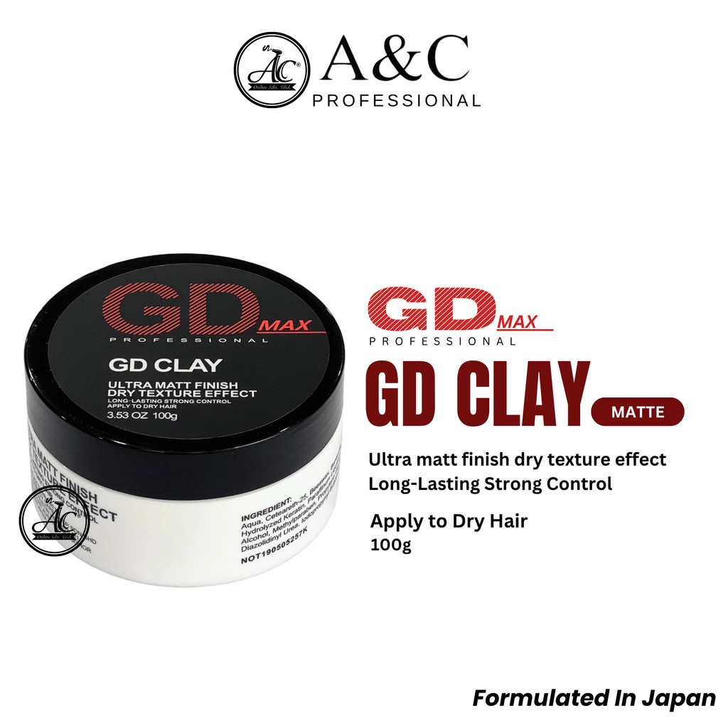 GD Hair Clay / GD Pomade 100g Strong Hold Matt Look GD Clay Minyak ...