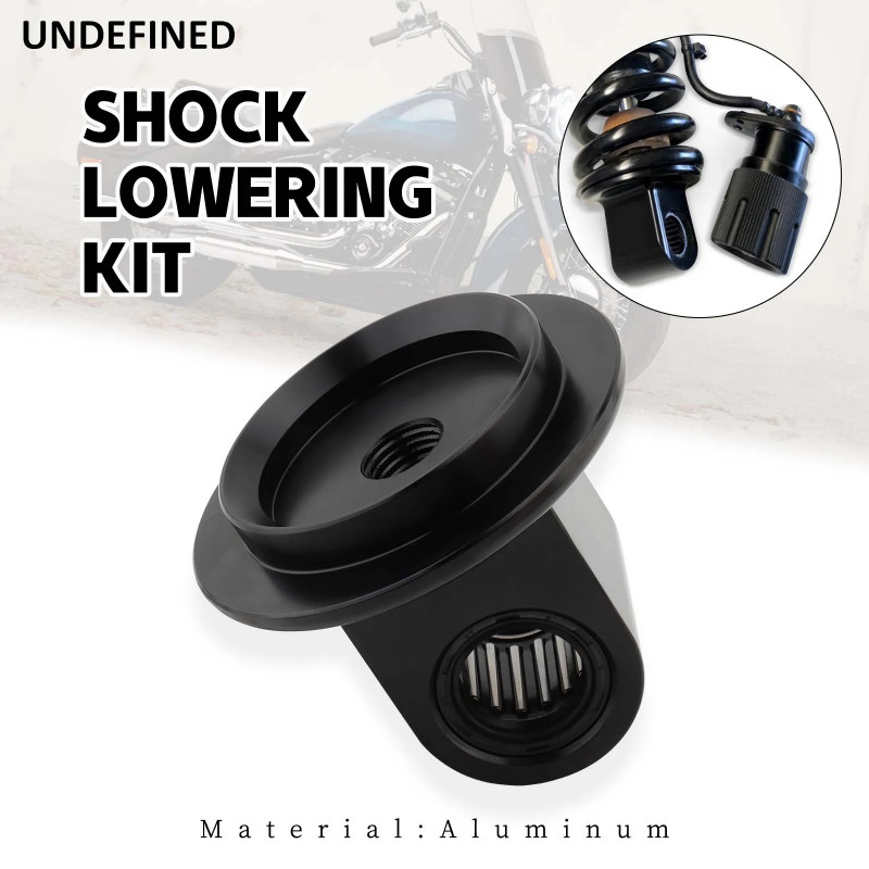 Black Shock Lowering Kit For Harley Softail Models With Remote Pre-load ...