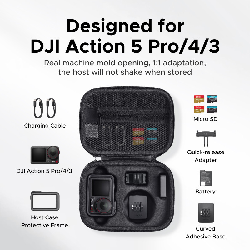 UGREEN Action Camera Carrying Case Anti Fall Shock Absorbing Lining ...