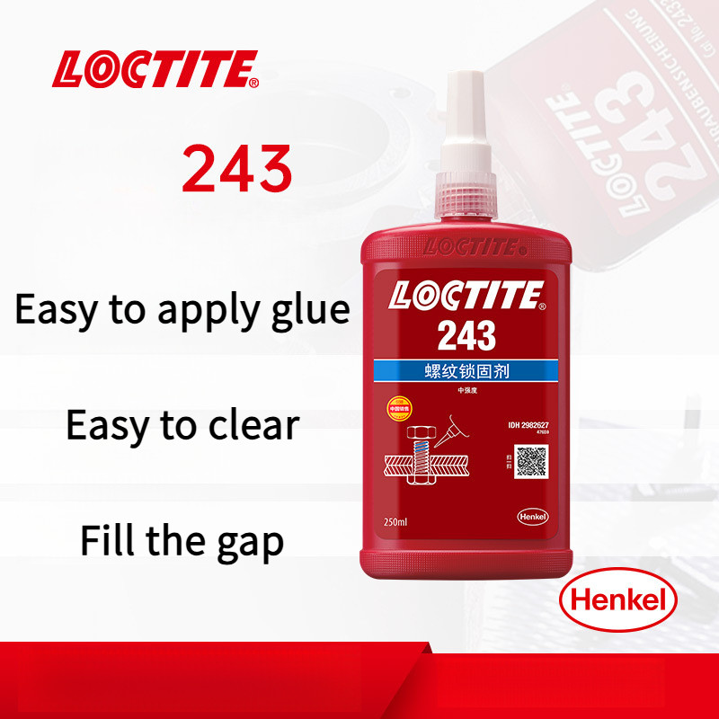 LOCTITE Thread Fastening Adhesive 243 250ml High Temperature Resistant Screw Removable Anaerobic ...