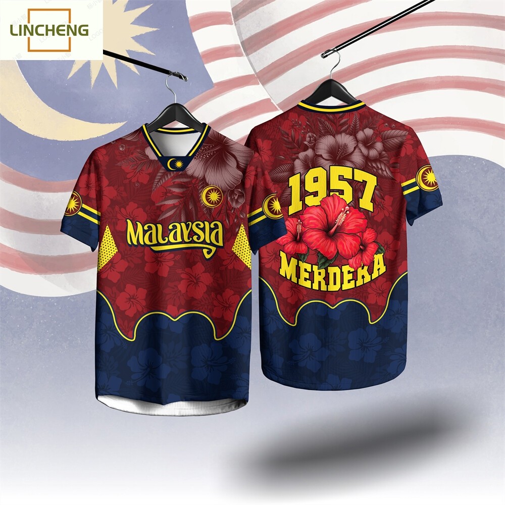 2025 MALAYSIA MERDEKA 68 Jersey Baju Merdeka Budak Round Neck T-Shirt ...