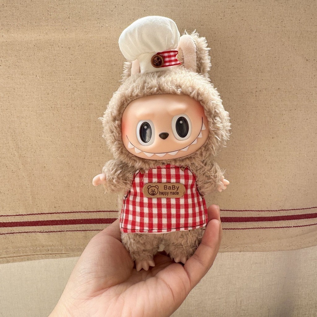 (No dolls) For 17 cm labubu v1/v2/v3 chef Cos Suit Stylish Clothing ...