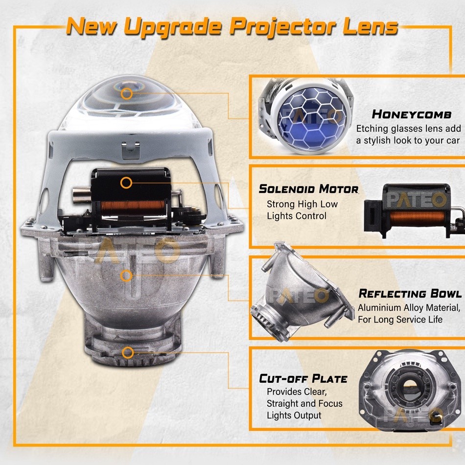 3.0 inch HID Bi-xenon Projector Headlight Lenses Retrofit For Hella G5 ...