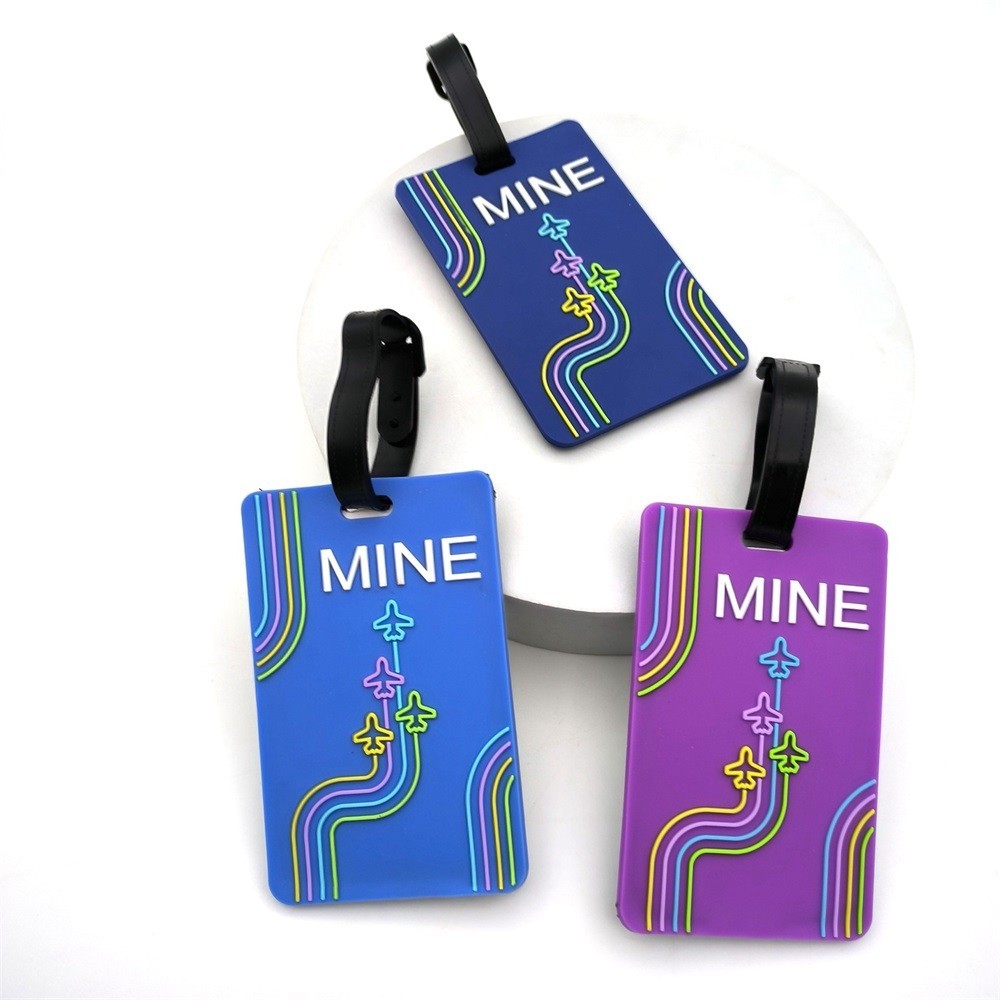 Travel PVC Luggage Tag, Boarding Pass Address Label Airplane Suitcase ...