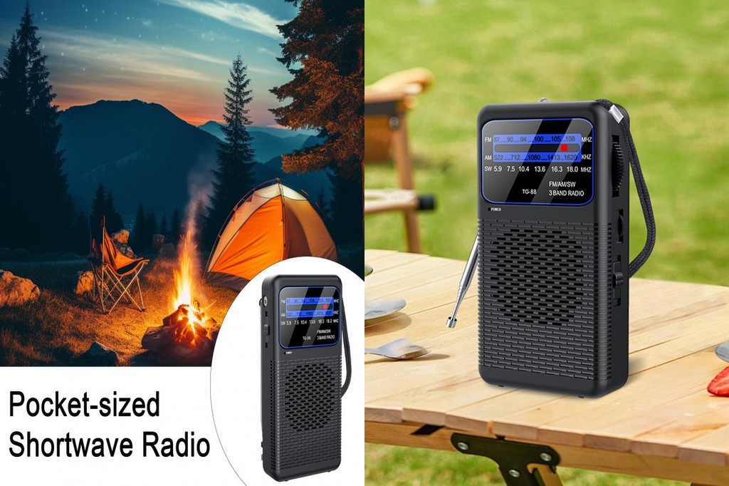 mw Compact Battery-operated Radio Multifunctional Pocket Radio Long ...