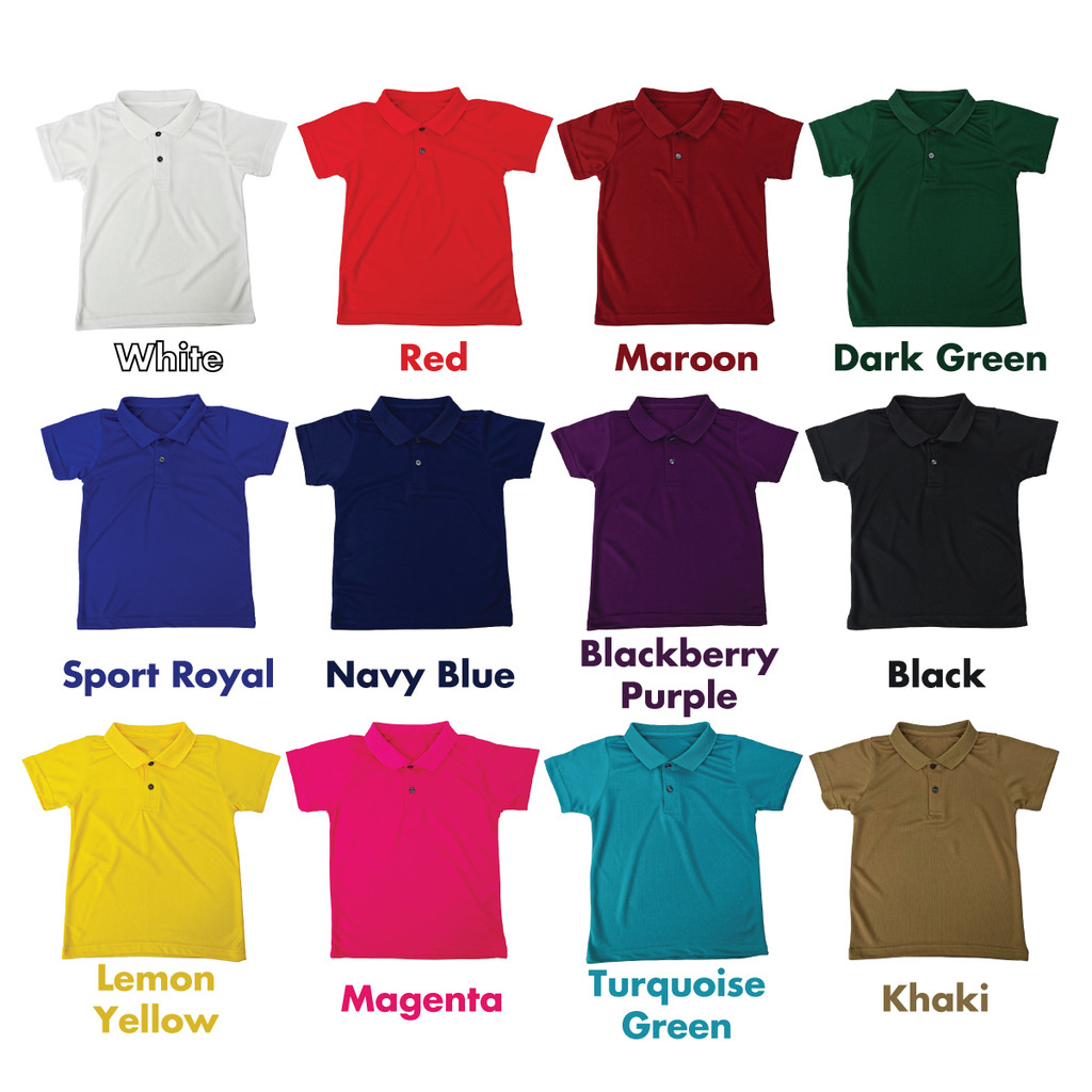 CROSSRUNNER X RIGHTWAY 100% Microfiber Kids Polo Kid Children Youth ...