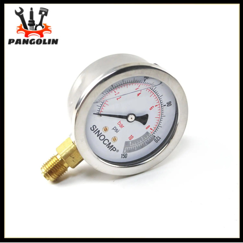Hydraulic Pressure Gauge Meter Pool Filter Water Pressure Dial 1Mpa/0-10Bar/0-150Psi Measuring ...