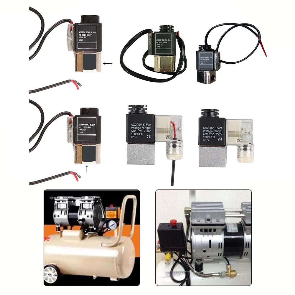 Air Compressor Pump exhaust Solenoid Valve unloading bleed check valve ...