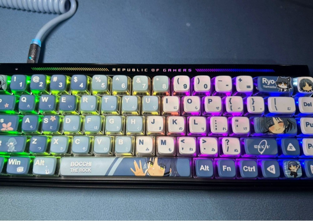 Bocchi The Rock Keycap OEM Profile 120 Keys PBT PC Dye Sublimation ...