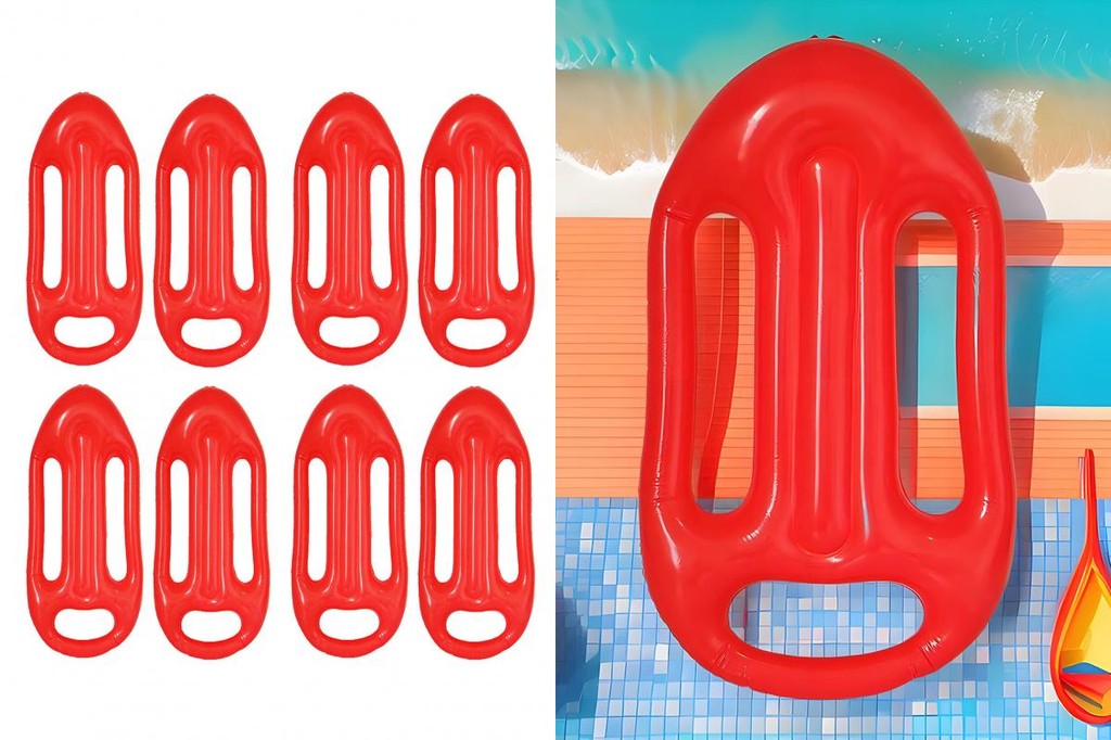 Inflatable Pool Float Long-lasting Water Accessory 3-handle Lifeguard ...