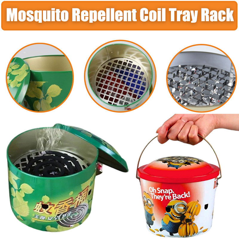 Mosquito Coil Box Handle Mosquito Coil Holder Camping Portable Home ...