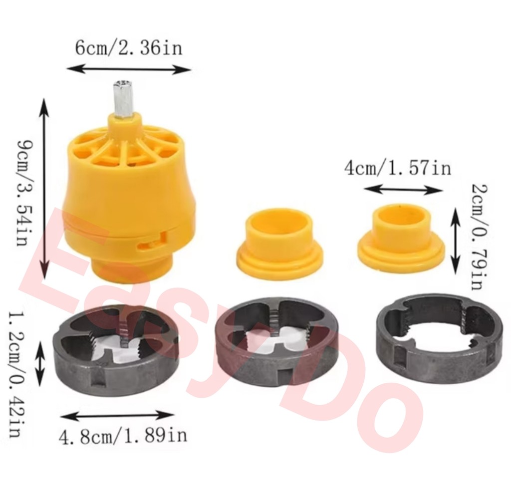 1/2 , 3/4 , 1 Inch Dies Pipe Threader Pipe Round Die PVC Pipe PPR Pipe ...