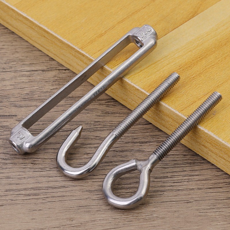 Stainless Steel Screw Adjustable Turnbuckle Rope Tightener OC Type M4 ...
