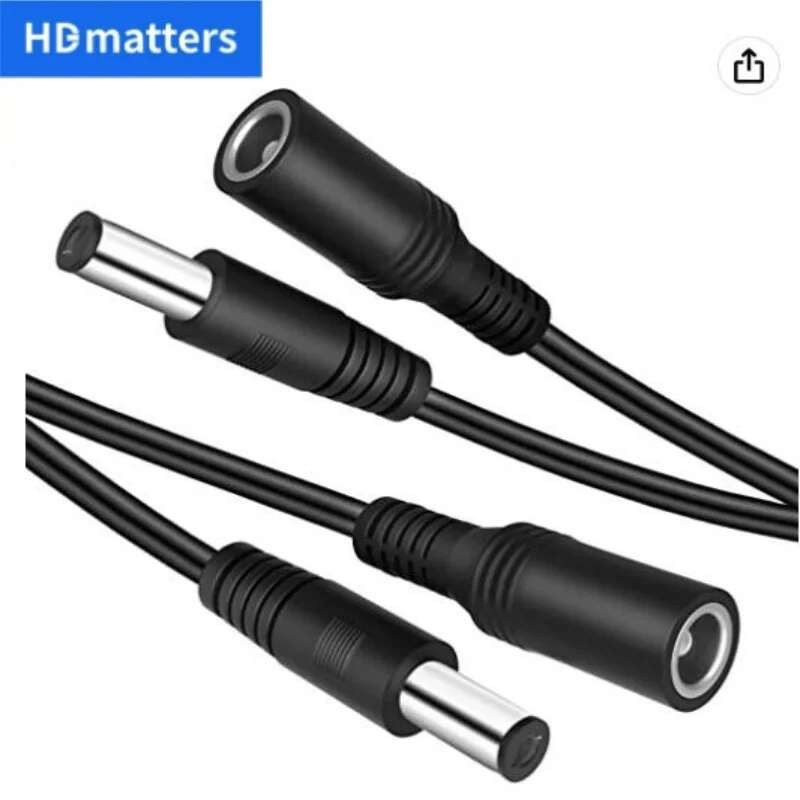 DC extension cord Power Jack DC 5.5x2.1mm extension cable 3M 10ft 5.5X2 ...