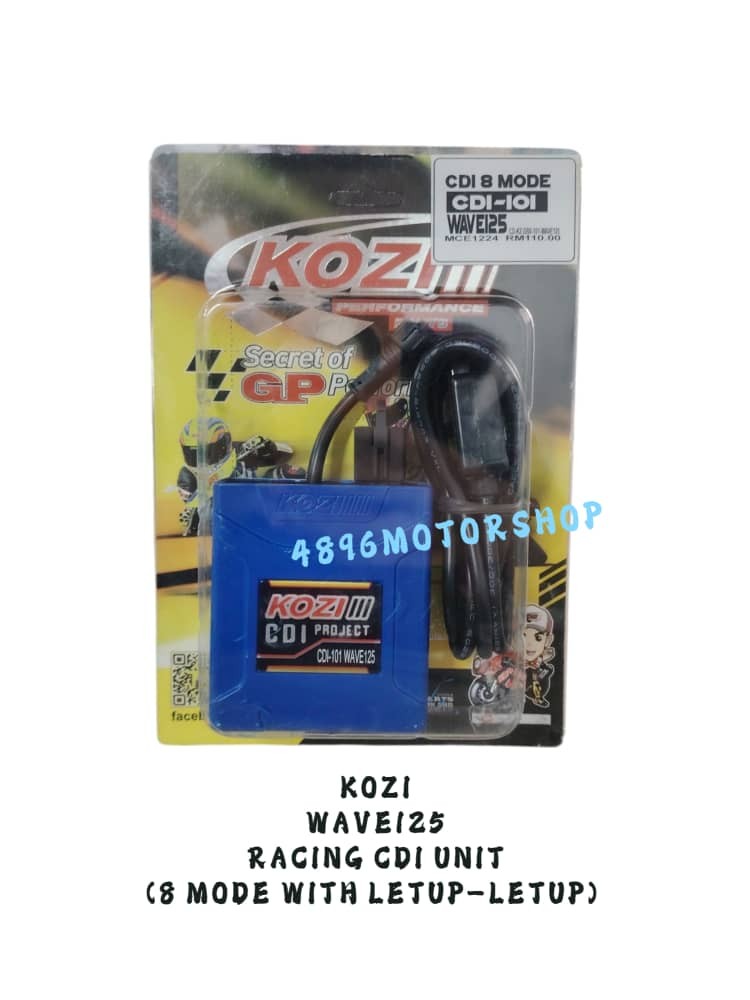 100% ORIGINAL KOZI ( 8 MODE LETUP-LETUP ) RACING CDI UNIT HONDA WAVE125 WAVE 125 W125 KSR110 ...