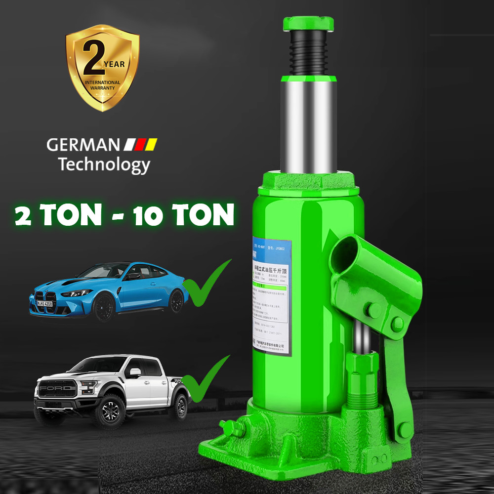 BuzzTech 2 Ton - 10 Ton Portable Heavy Duty Hydraulic Bottle Jack ...