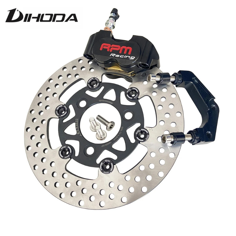Motorcycle electric Scooter RPM CNC Brake Calipers 220mm Disc Brake ...