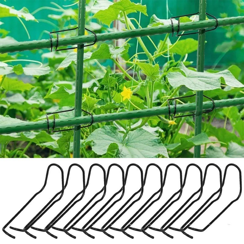 10Pcs Galvanized Steel Plant Trellis Connecting Buckles Heavy Duty ...