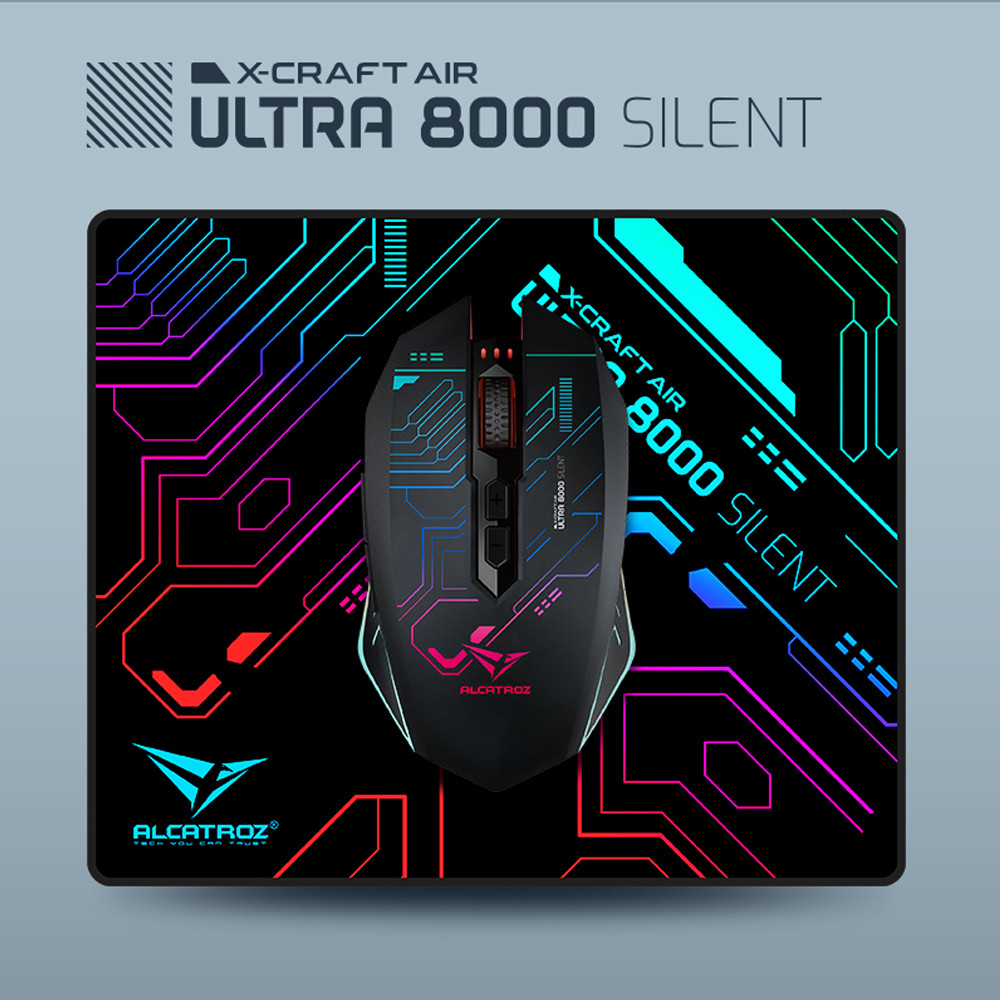 Alcatroz X-Craft Air Ultra Silent Wireless Gaming Mouse | 3200 CPI ...