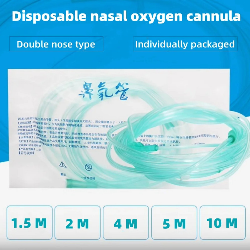 PVC Oxygen Tube Disposable Nasal Cannula Oxygen Tube Material Soft ...