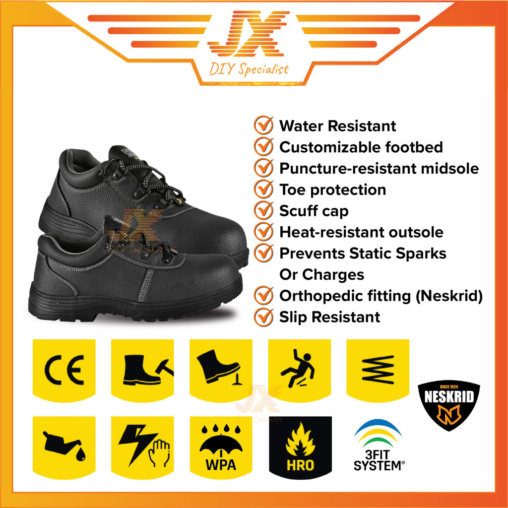 Safety Jogger Bestrun S3 SIRIM Low Cut Safety Shoes Kasut Keselamatan ...