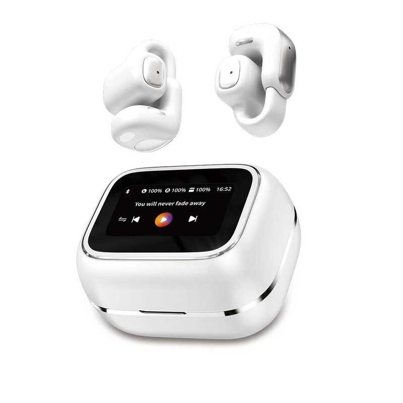 YX42 Intelligent Touch Screen Earphones Open Wireless Bluetooth Earbuds ...