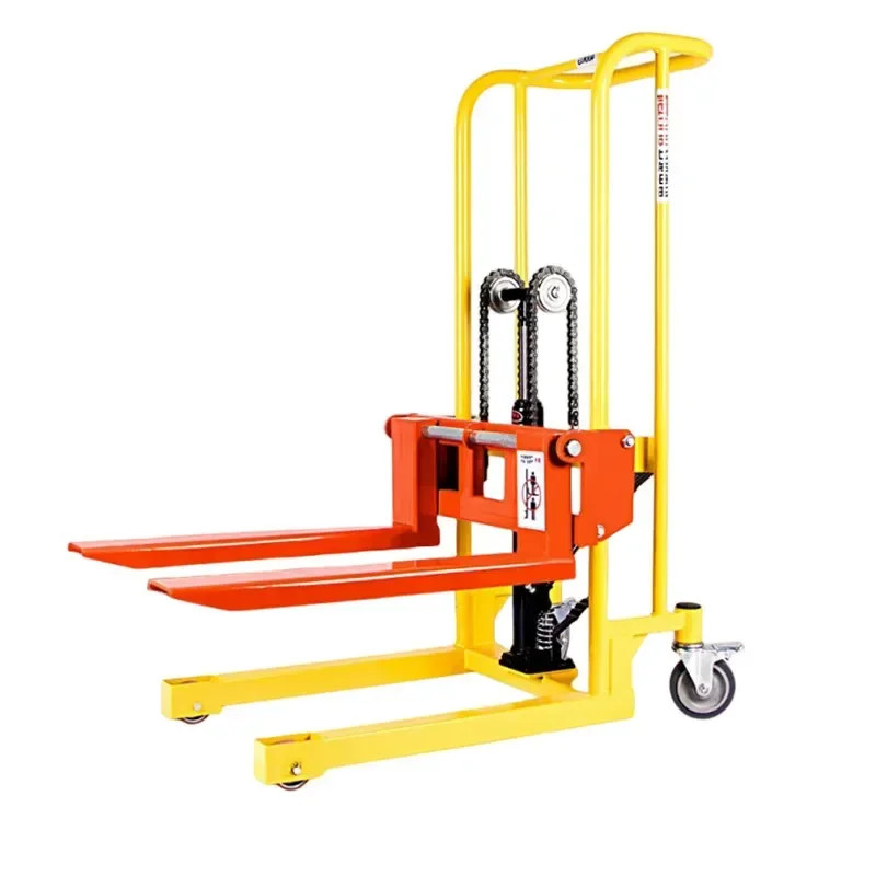 Lift Small Forklift Manual Small Portable Stacker Mini Hydraulic Lift ...