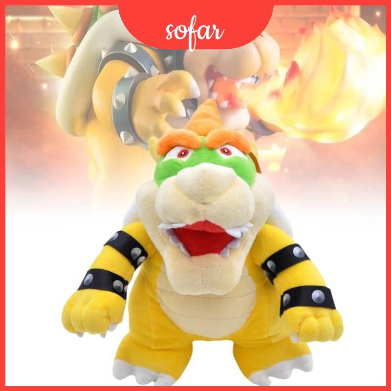 Plush 25cm Mario Figure Authentic Dragon Bowser Bone Character Bowser ...