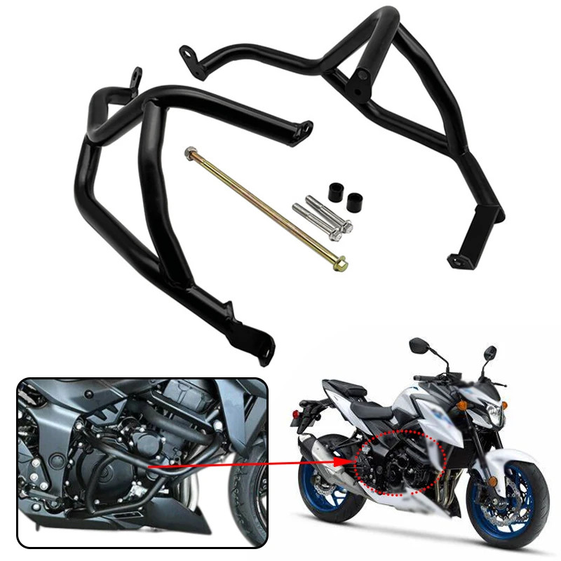 GSX-S750 2021 Crash Bar Stunt Cage Engine Guard Frame Slider Protector ...