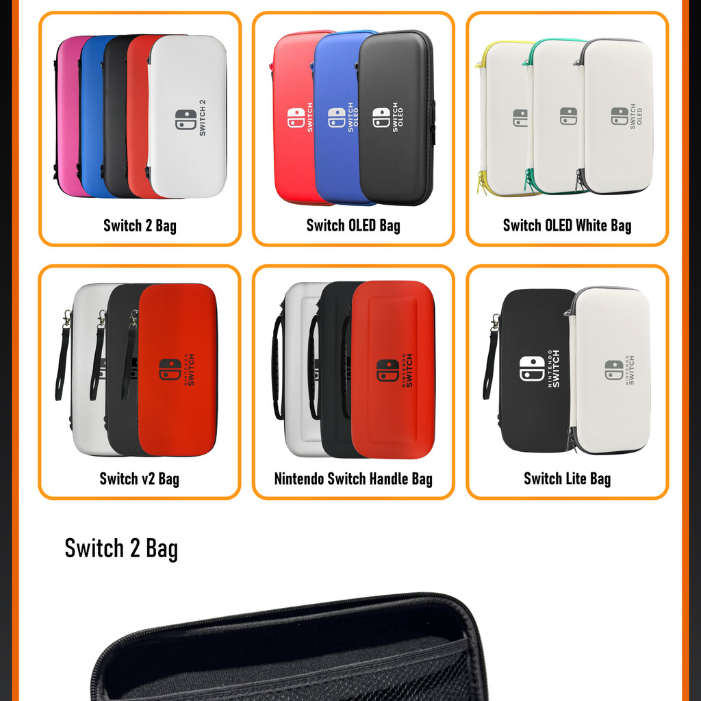 Nintendo Switch 2 Switch OLED V1/V2 Lite Storage Case Carrying ...