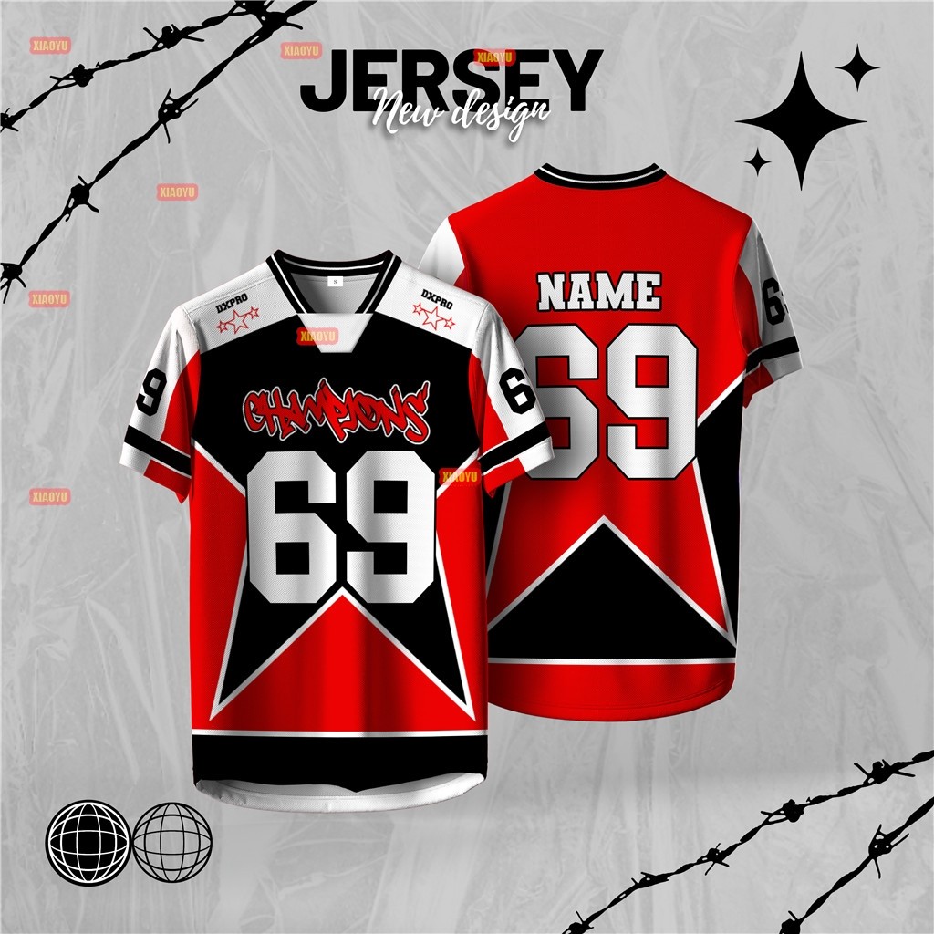 【Free Custom Name & Number】Design 2025 Jersey Baju Tshirt Lelaki Lengan ...