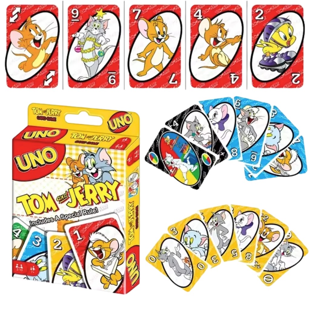 Uno Tom and Jerry Cartoon Card Game Edition for Kids Family Friends Uno ...