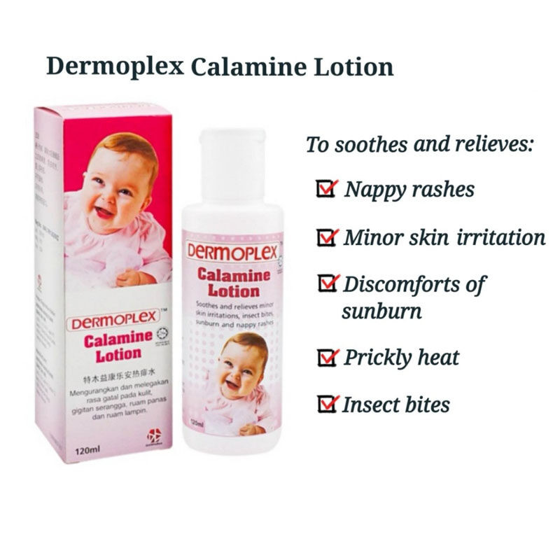 Dermoplex Calamine Lotion 120ml Soothes Relieves Minor Skin Irritations ...