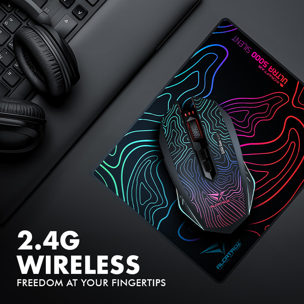 Alcatroz X-Craft Air Ultra Silent Wireless Gaming Mouse | 3200 CPI ...