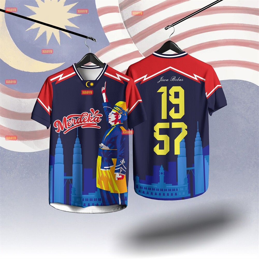2025 MALAYSIA MERDEKA 68 Jersey Baju Merdeka Budak Round Neck T-Shirt ...