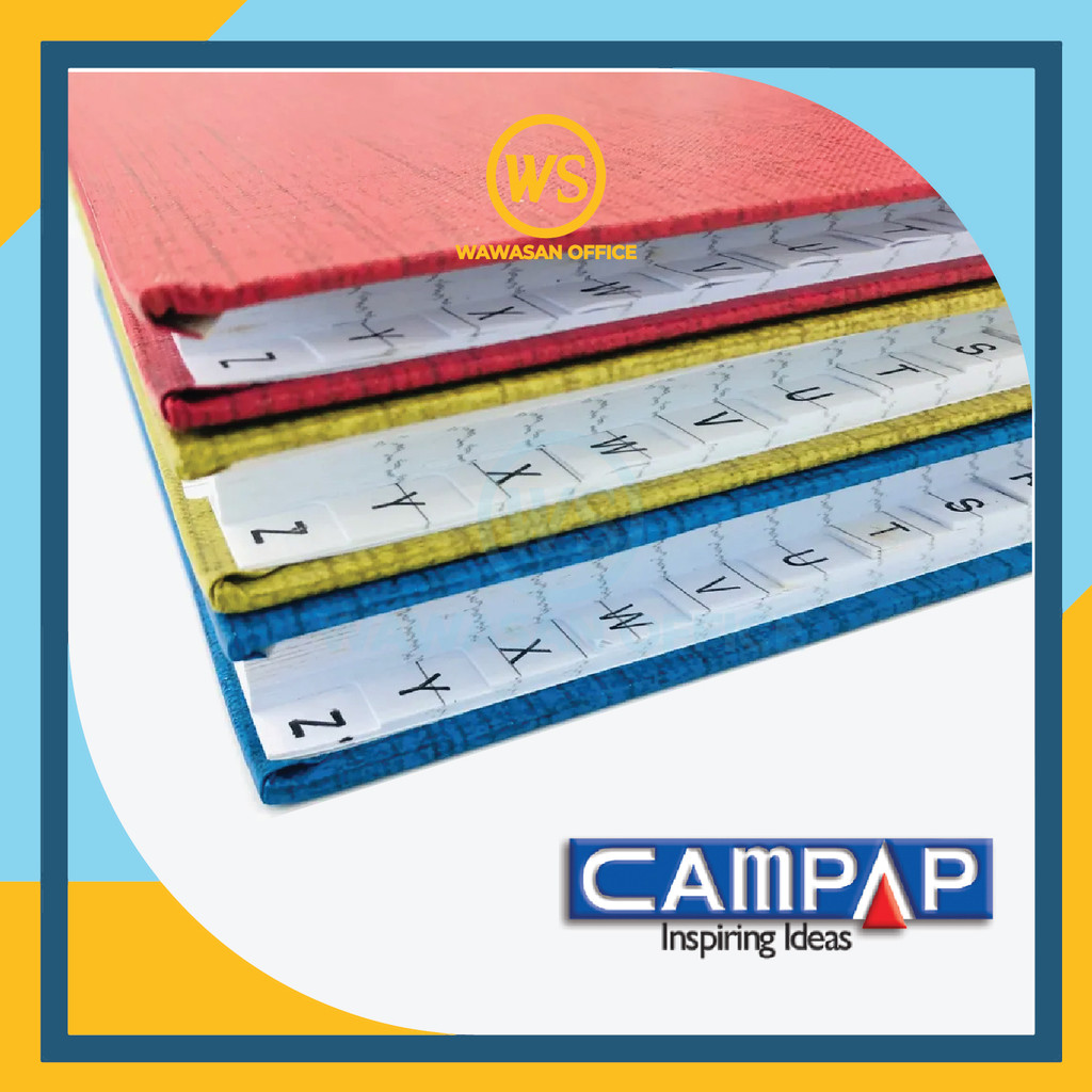 Campap Index Book / Hard Cover Book / Foolscap Book / Quarto Book - F5 ...
