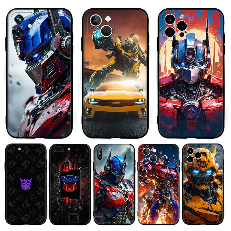 Transformers cool cartoon for iPhone 11 12 13 Pro Max Mini TPU soft ...