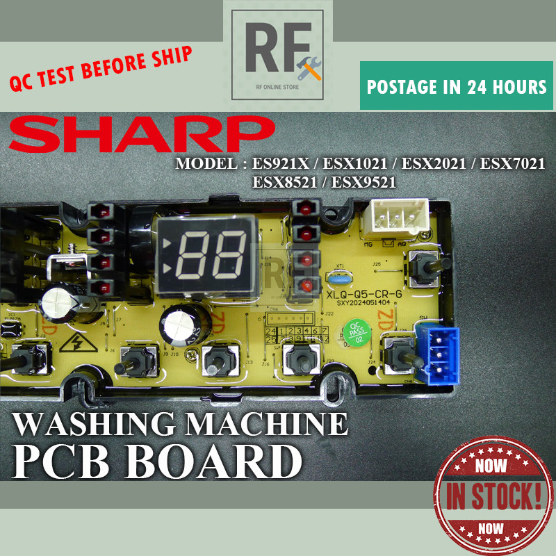 SHARP WASHING MACHINE PCB BOARD ES921X ESX1021 ESX2021 ESX7021 ESX8521 ...