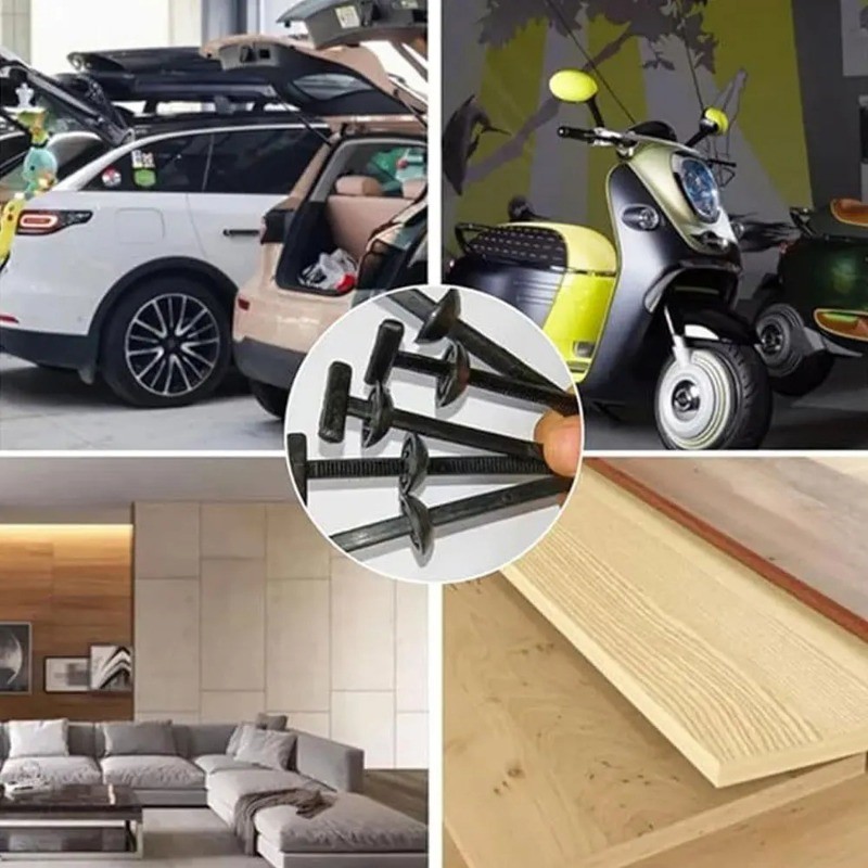 Automotive Cable Ties with Self-Locking Clip | 9cm Nylon Fasteners for ...