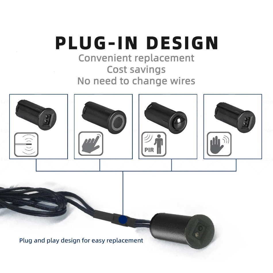 Cabinet Single Control Sensor Switch PIR Hand Sweep Touch Door Sensing ...