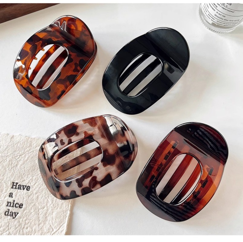 Curved Hair Clip Female 2025 New Style Back Head Flat Plate Hair Clip ...