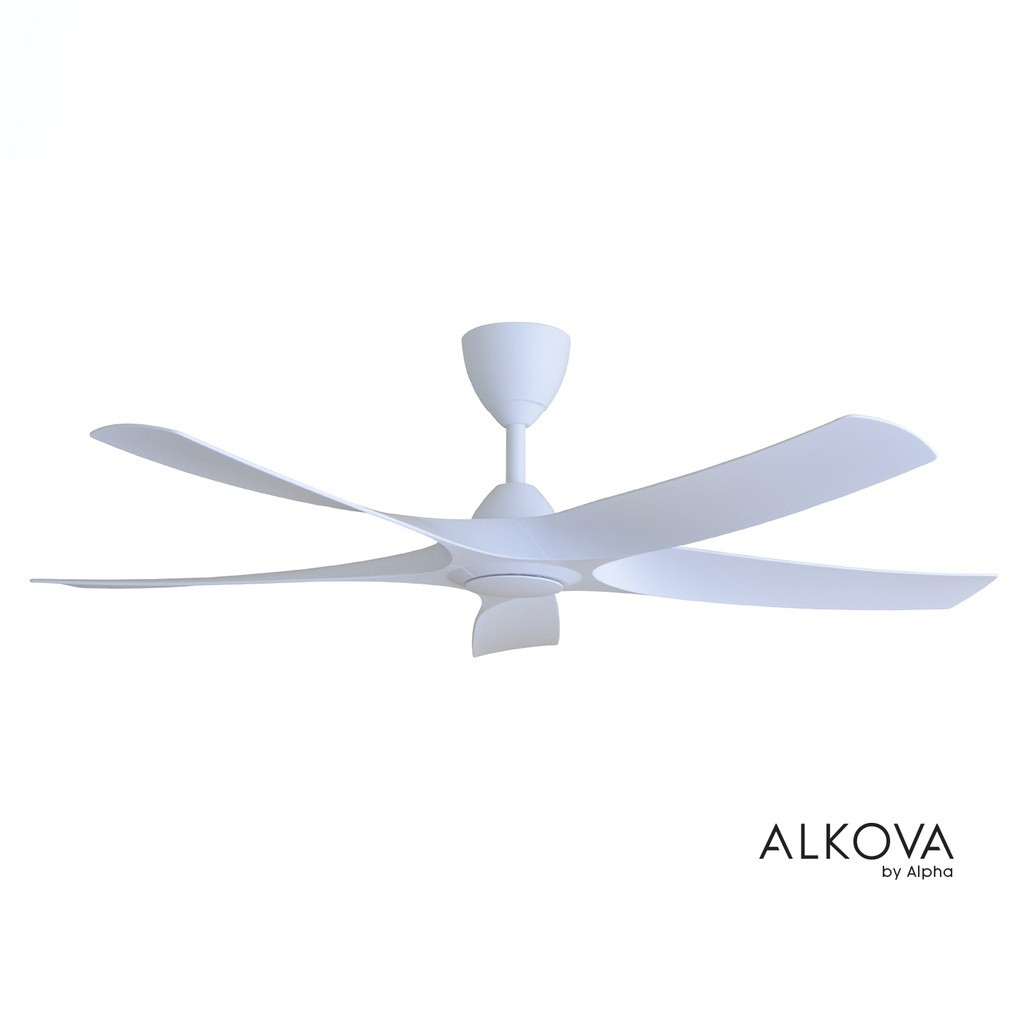 Alpha 48" Alkova Axis 5 Blade Ceiling Fan With 8 Speed Remote Control ...