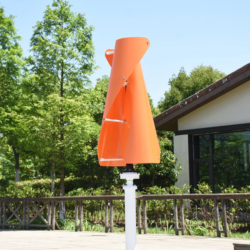 10KW 6KW 12V 24V 48V 2Blades Vertical Wind Turbine Generator 3Phase ...