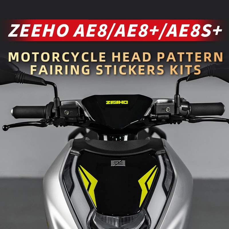 For CFMOTO ZEEHO AE8 AE8+ AE8S+ Motorcycle Head Decoration Line Pattern Stickers Kits Scratch ...