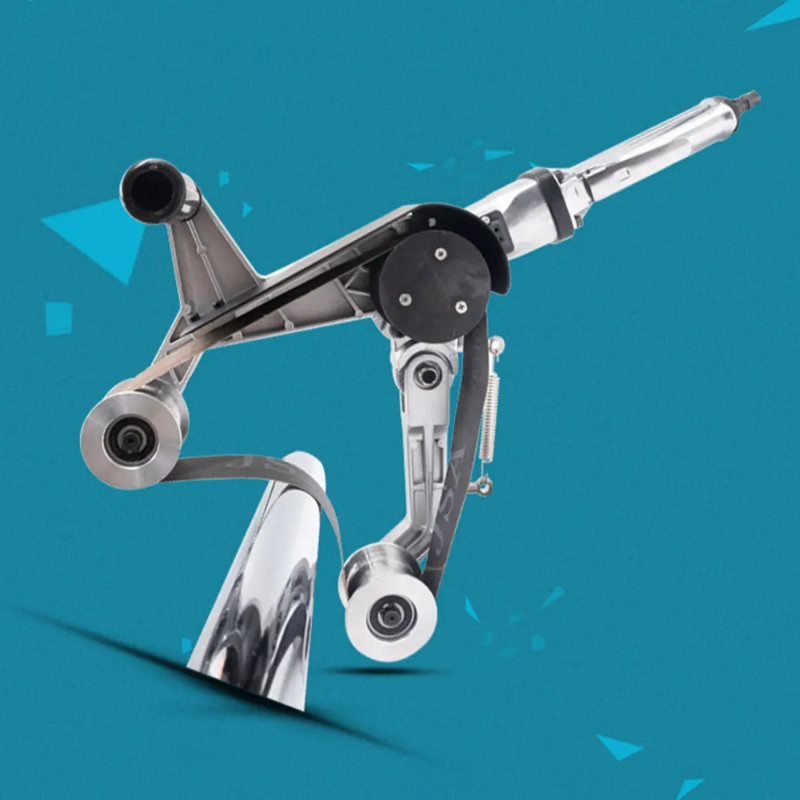 Pneumatic Belt Sander Stainless Steel Pipe Polishing Machine Round Pipe ...