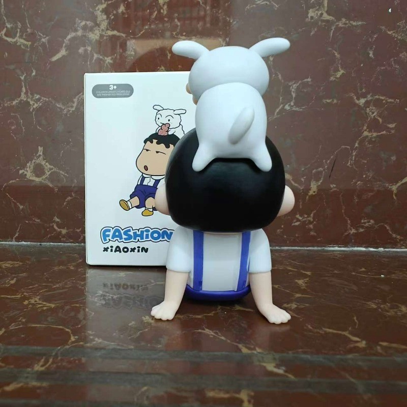 Crayon Shin-chan Action Figurines Car Tabletop Crafts Decoration Toy ...