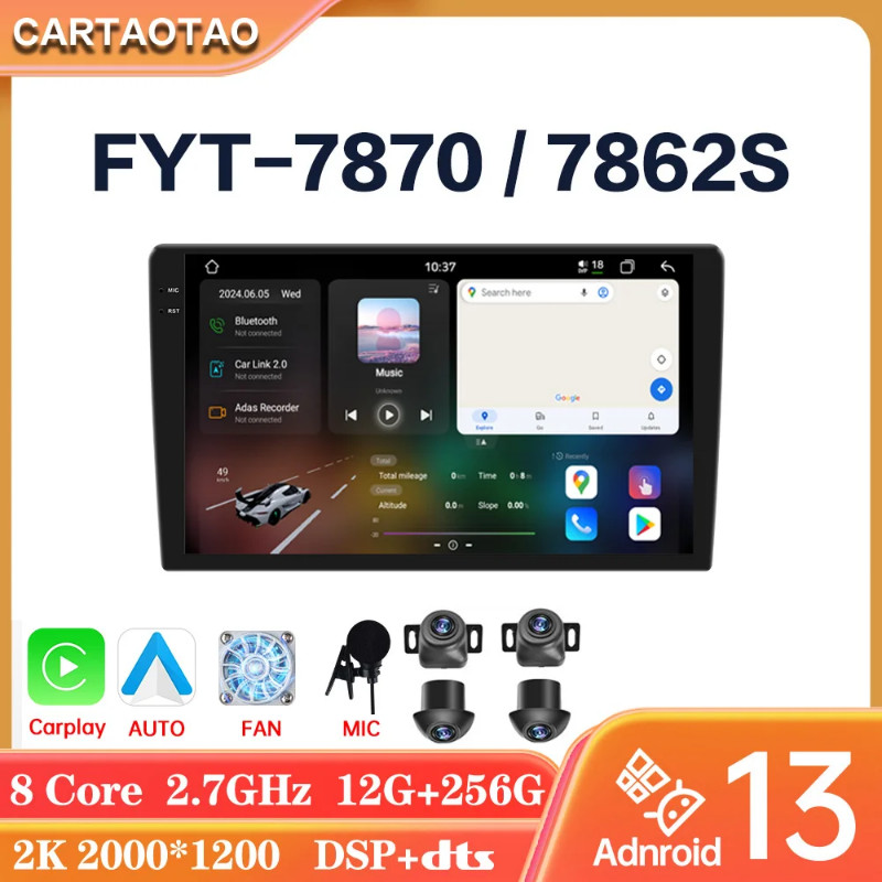 FYT 7870 7862S Android 13 Car Radio Carplay Multimedia Player Universal ...