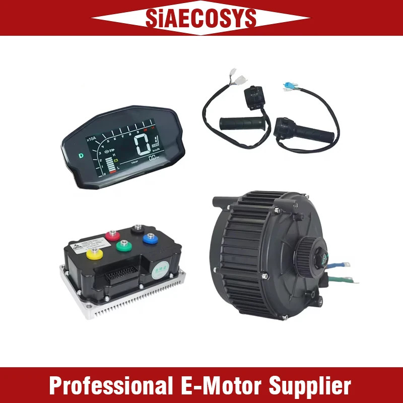 QSMOTOR 5000W 72V PMSM Mid Drive Motor Kit Ultra Torque Motor with 270A ...