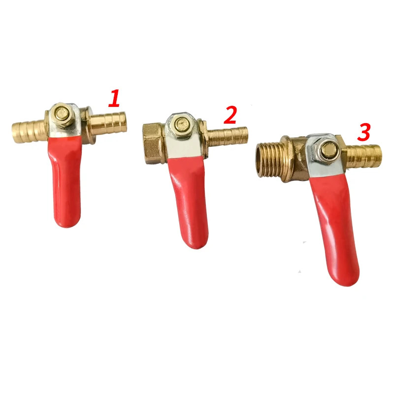 Pneumatic Ball Valve Pagoda Small Ball Valve Small Valve Switch 1/4", 3 ...